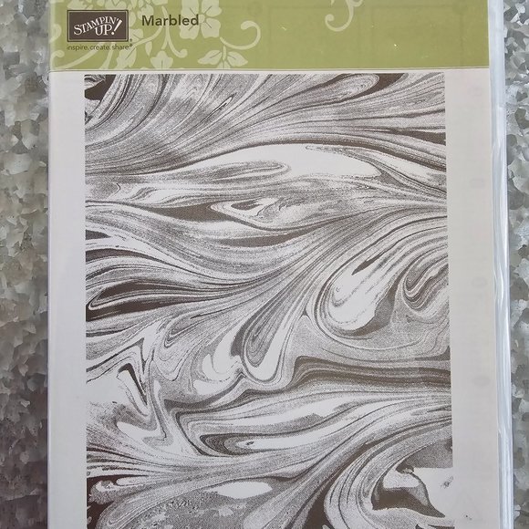 Stampin' Up! | Other | Retired Stampin Up Marbled Red Rubber Cling ...